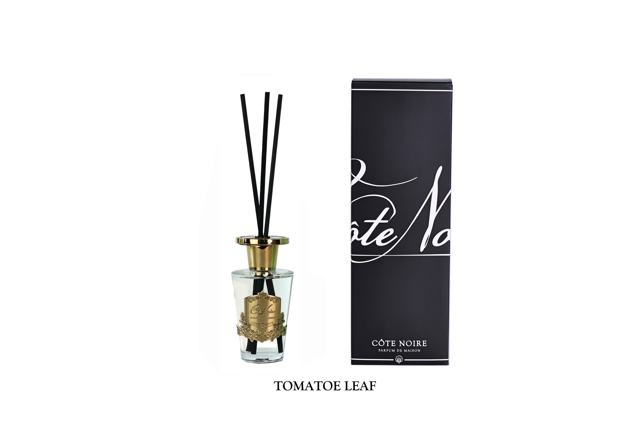 ** DISCONTINUED ** Cote Noire Diffuser - Tomato Leaf - 150ml gold – Cote Noire NZ